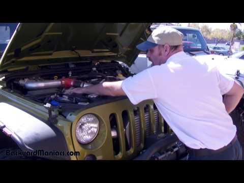 Jeep JK Wrangler Stock 3.6 Engine Super Charged vs 6 2 LS V8 Engine