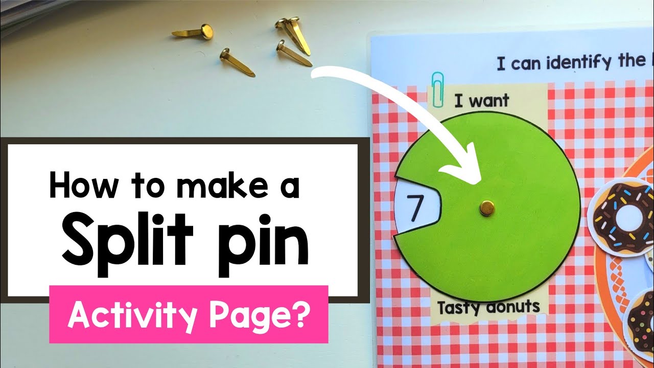 How to Make a Split Pin Activity page?
