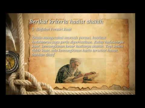 Kriteria Menentukan Hadist Shahih