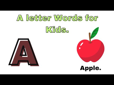 Letter A words | letter A words with pictures | words that start with A