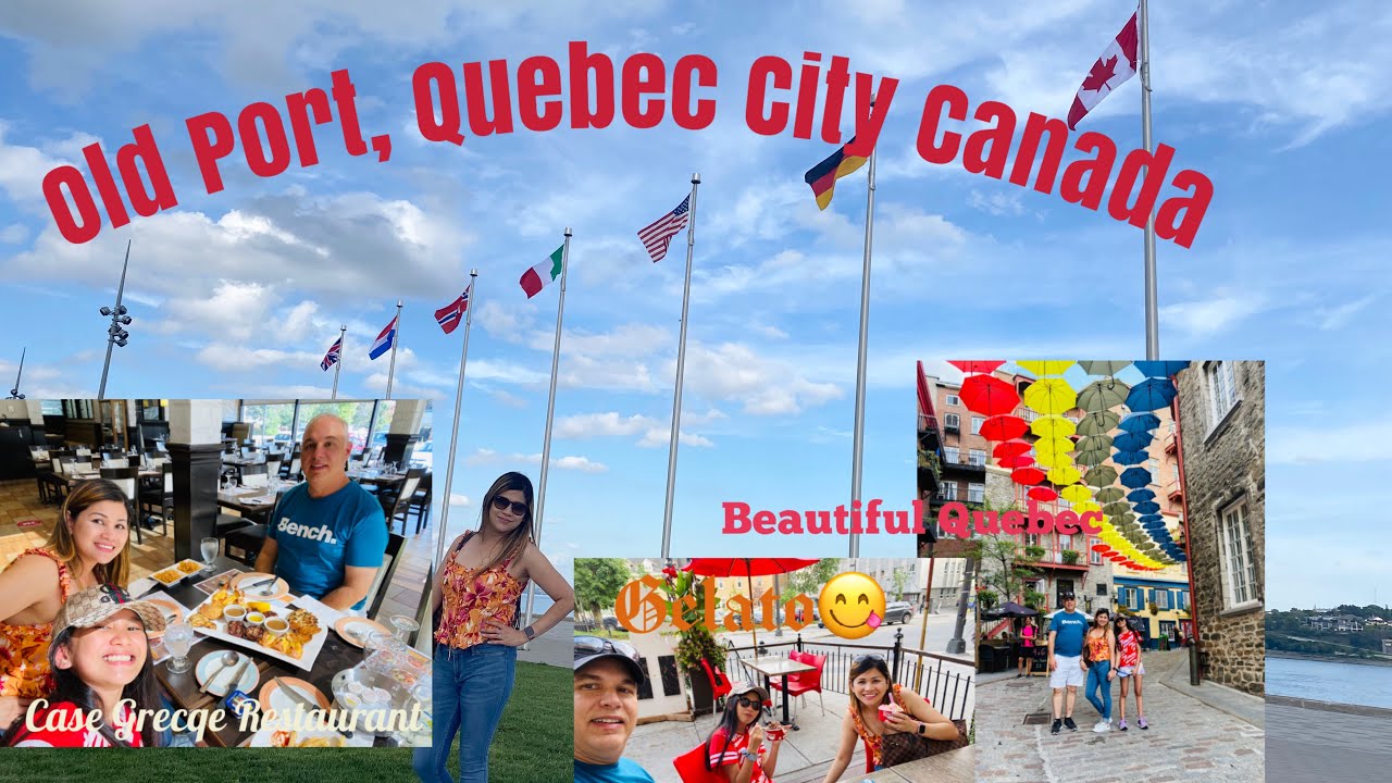 Old Port Quebec City Canada / Casa Grecque Restaurant / Exploring the mall in Quebec City