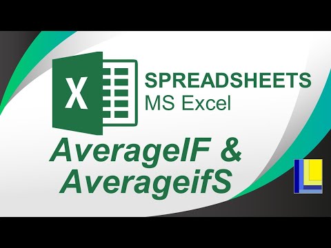 MS Excel | AverageIF and AverageifS