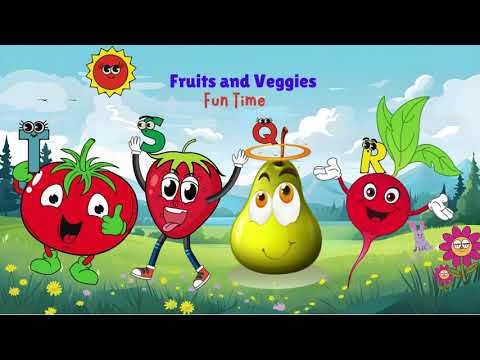 Learn Fruits and Vegetables| Fruits & Veggies Starting with Q,R,S,T 🍎🌽| Educational Video for Kids