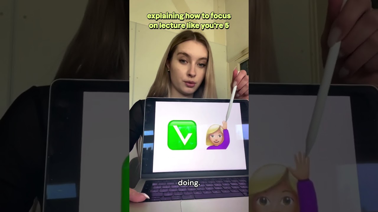 Explaining how to focus on lectures like you're 5 yo