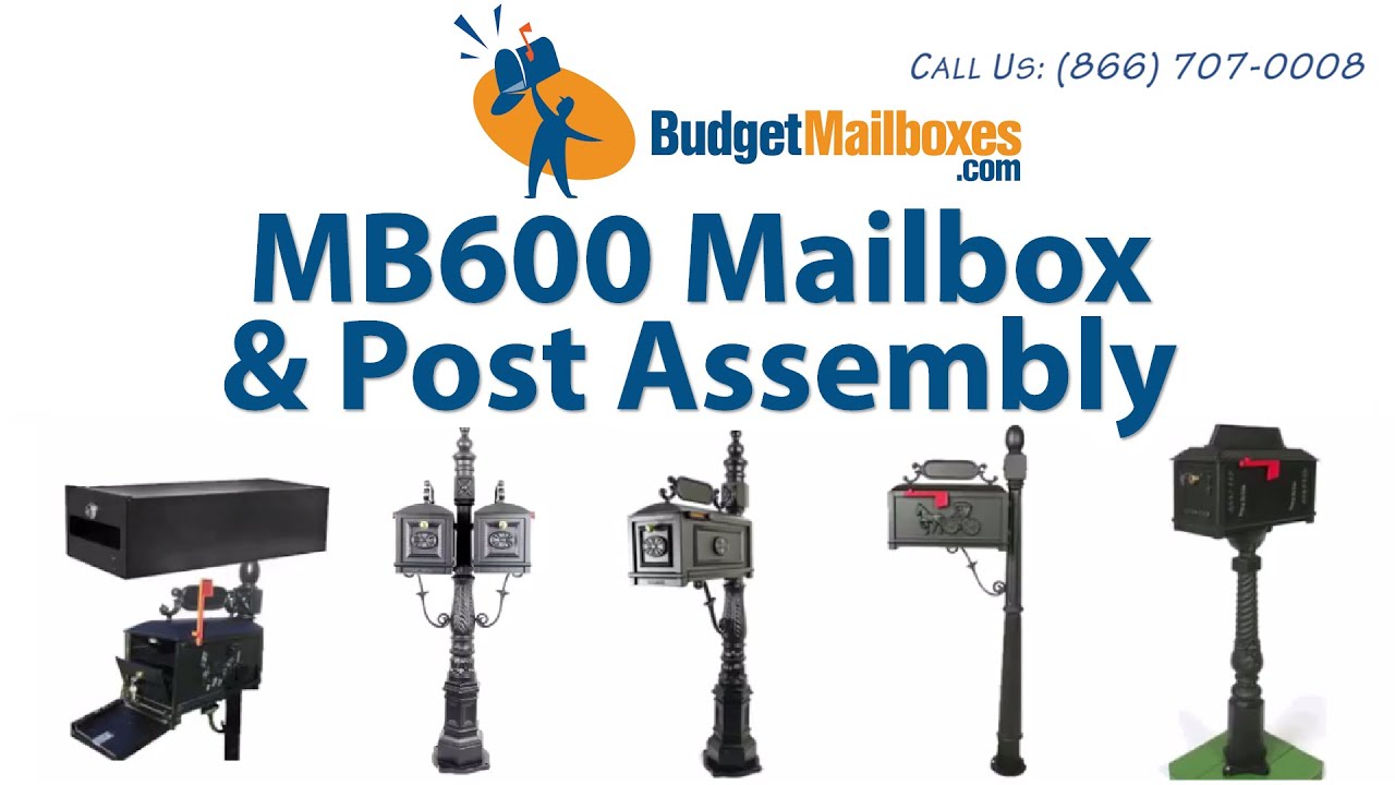 Budget Mailboxes | MB600 Mailbox & Post Assembly