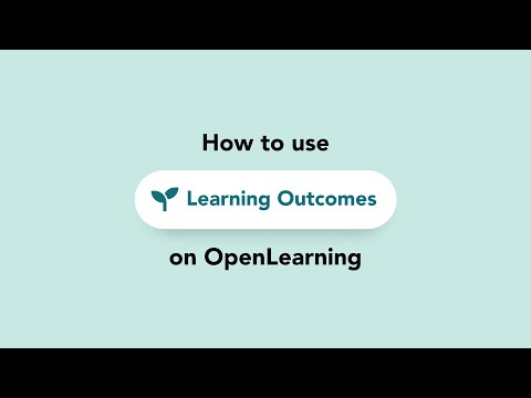 Using Learning Outcomes on OpenLearning 🌱