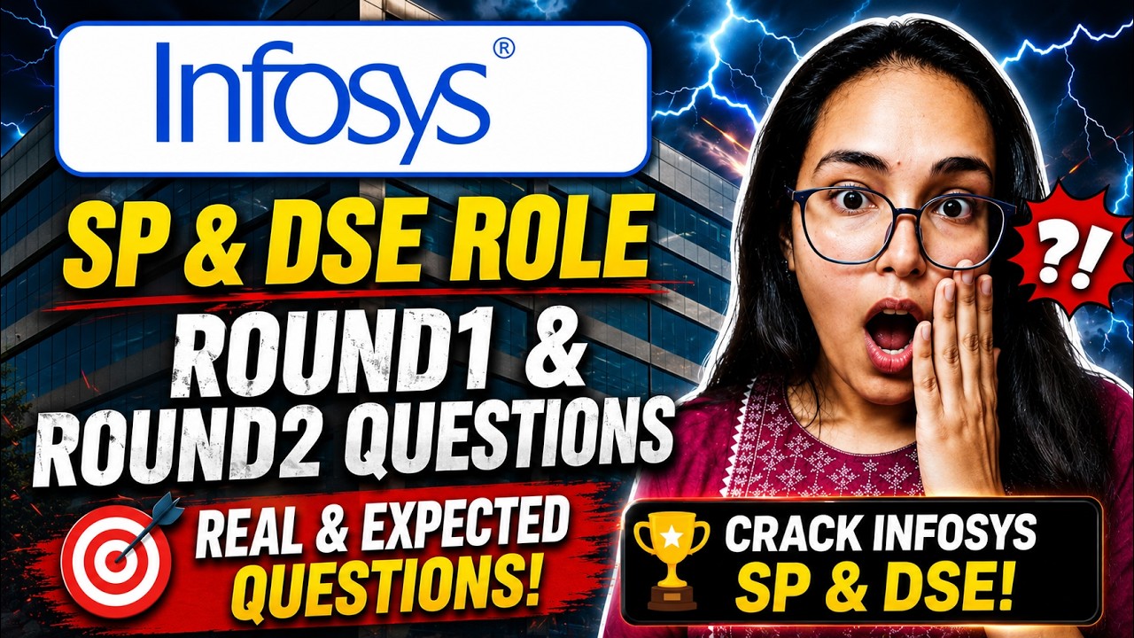 Infosys SP & DSE Round1 & Round2 Questions | Infosys Hiring |