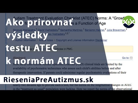Ako prirovnať výsledky testu ATEC k normám ATEC | RieseniaPreAutizmus.sk