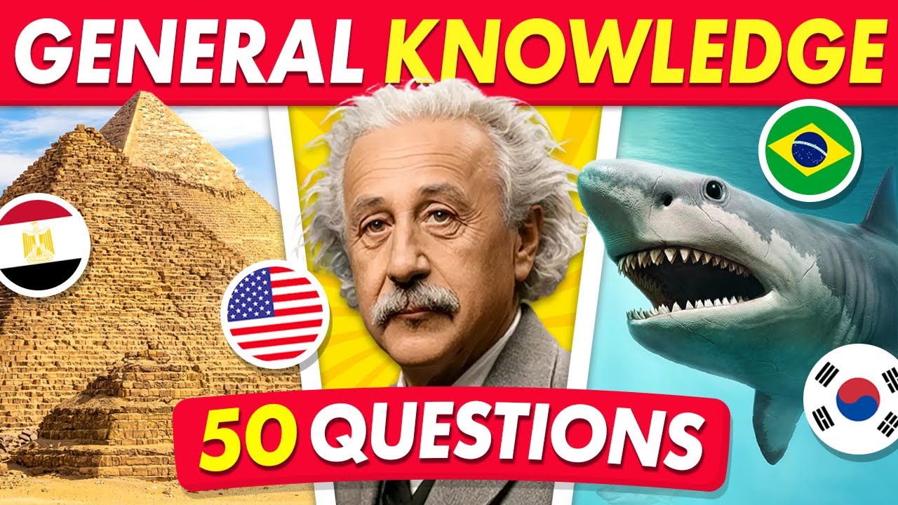 50 Questions Everyone Should Know! | General Knowledge Trivia Quiz 🧠🔥