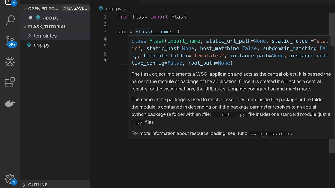 1. Flask: Basic Application
