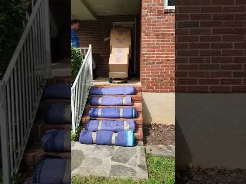 Slick movers trick to help with a dolly and stairs.