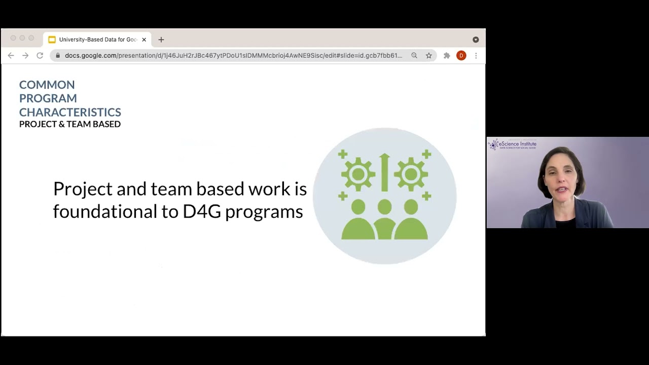 Data science for social impact in university-based programs
