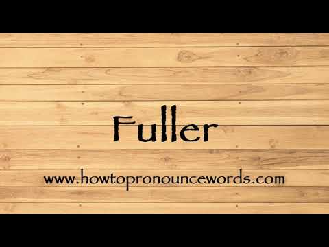 How To Pronounce Fuller ? How To say Fuller New Video