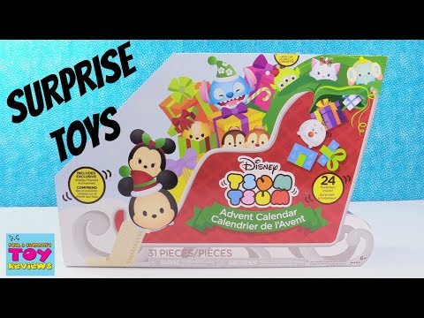 Disney Tsum Tsum Advent Calendar Exclusive Figures 24 Surprises Toy Review | PSToyReviews