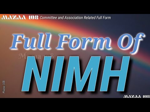 Full Form of NIMH | NIMH full form | Full Form NIMH | NIMH Stands for | NIMH ka matlab |What is NIMH