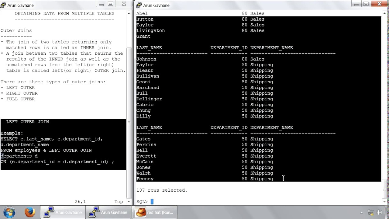 5.10 Left Outer Join