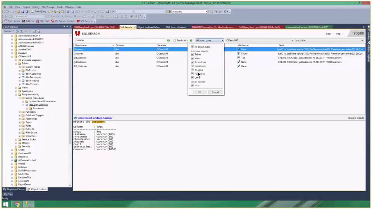 Part 1 Introduction to Redgate SQL Toolbelt Essentials and SQL Search