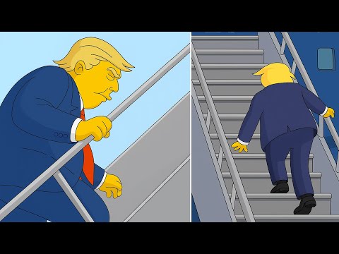 D. Trump Stumbles While Boarding Air
