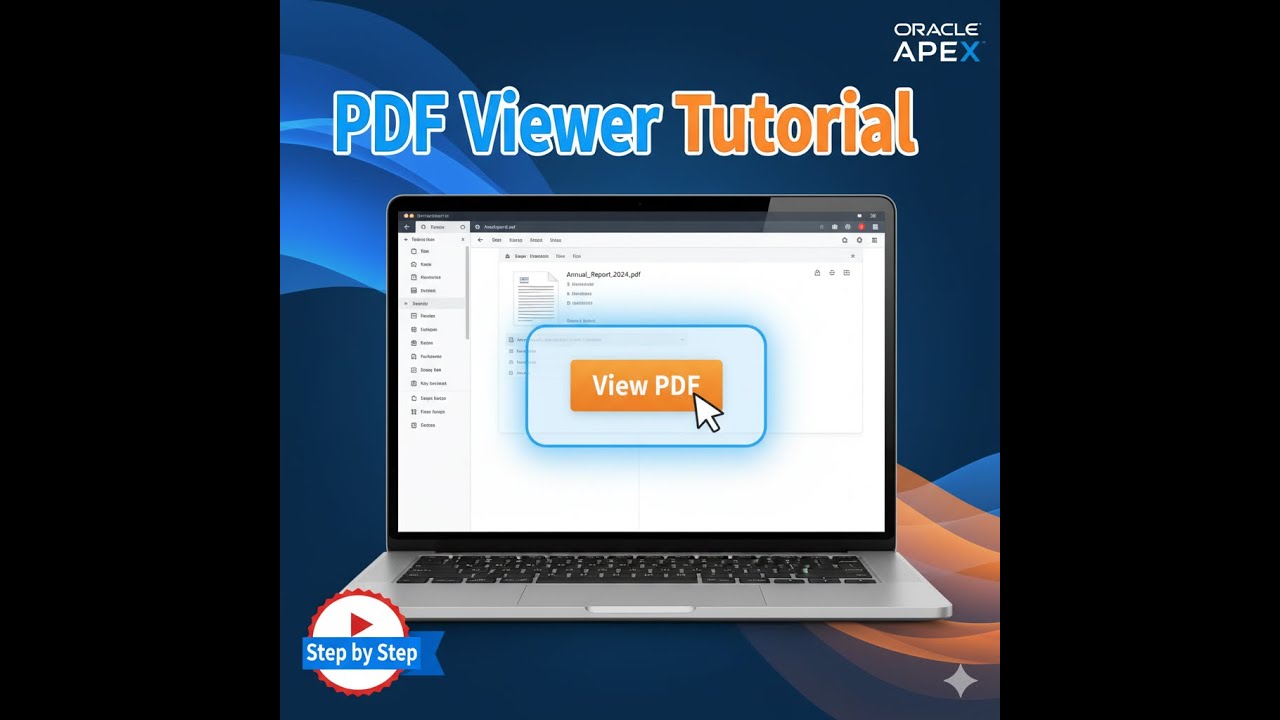 Oracle APEX PDF Viewer Tutorial | View & Download PDFs in Modal Popup