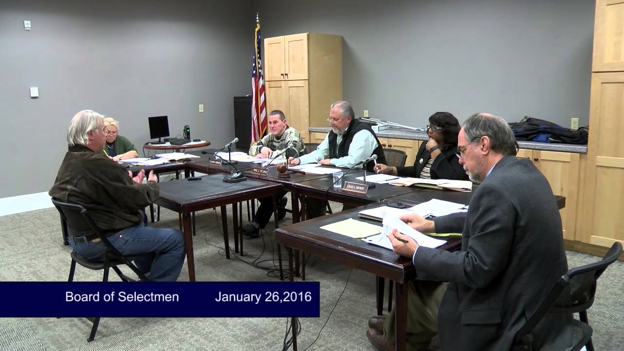 Board of Selectmen, January 26, 2016