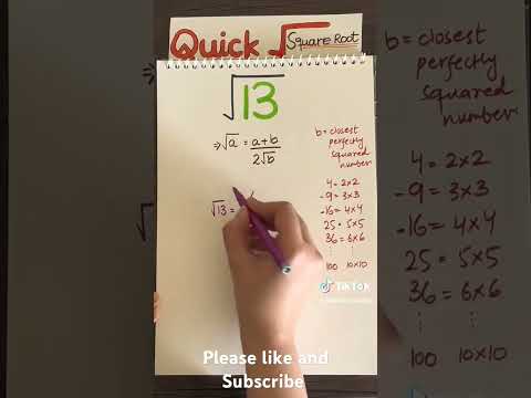 How to find the square root of any odd number, using this example.