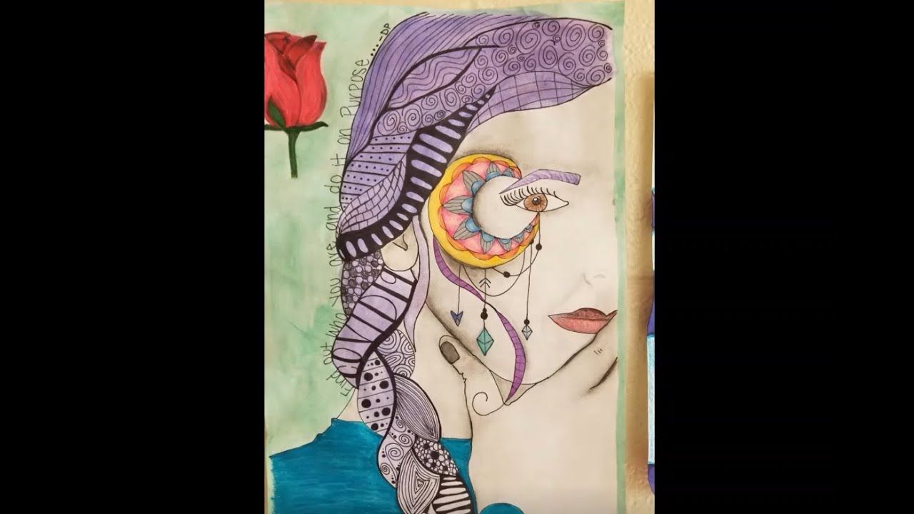 High School Art Self Portraits