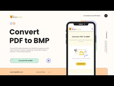 How to Convert PDF to BMP for Free Online | Fast & Easy with The PDF Fox!