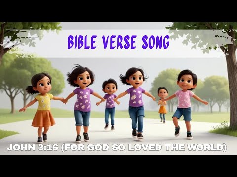 Bible Verse Song with Lyrics: John 3:16, For God So Loved The World