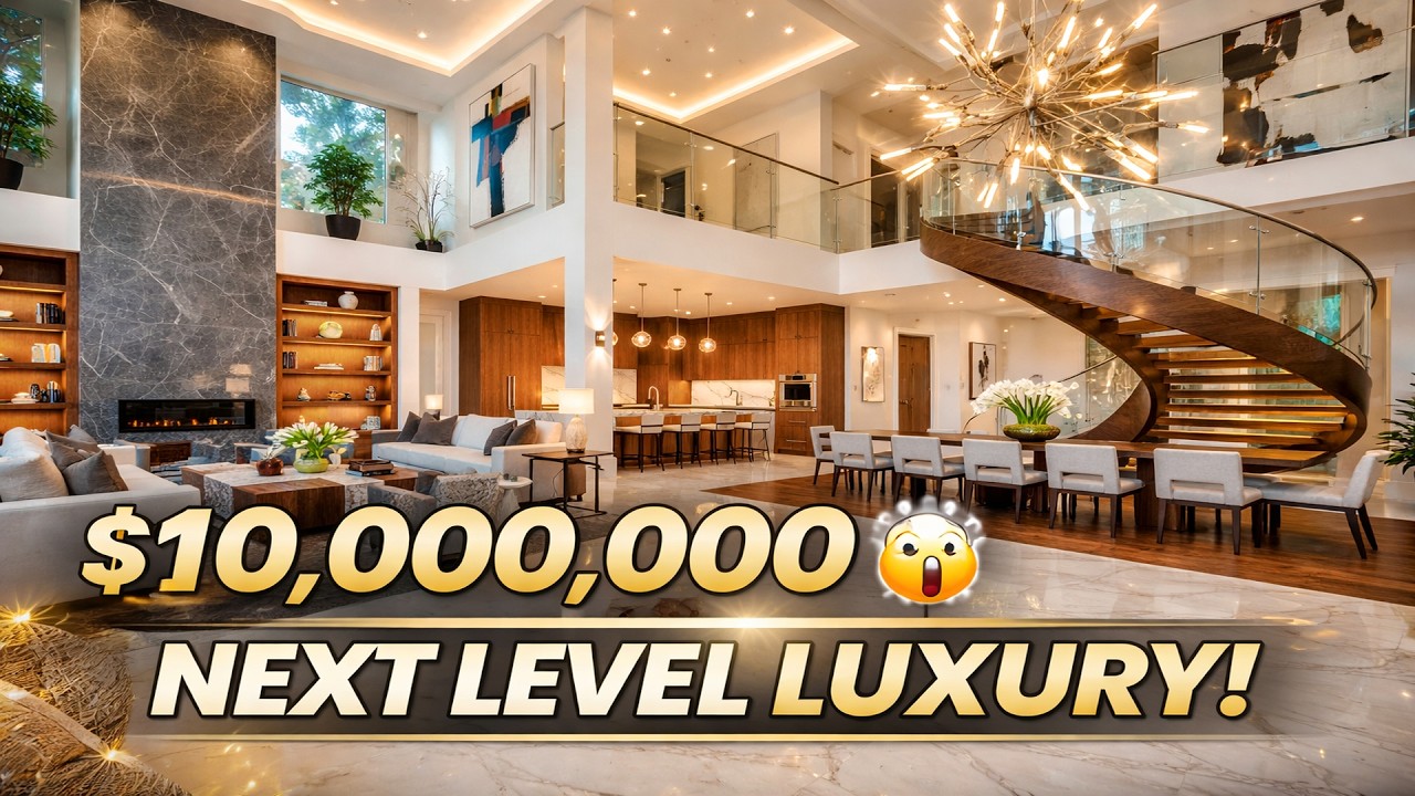 Inside a $10,000,000 Ultra Luxury Modern Mansion 😳