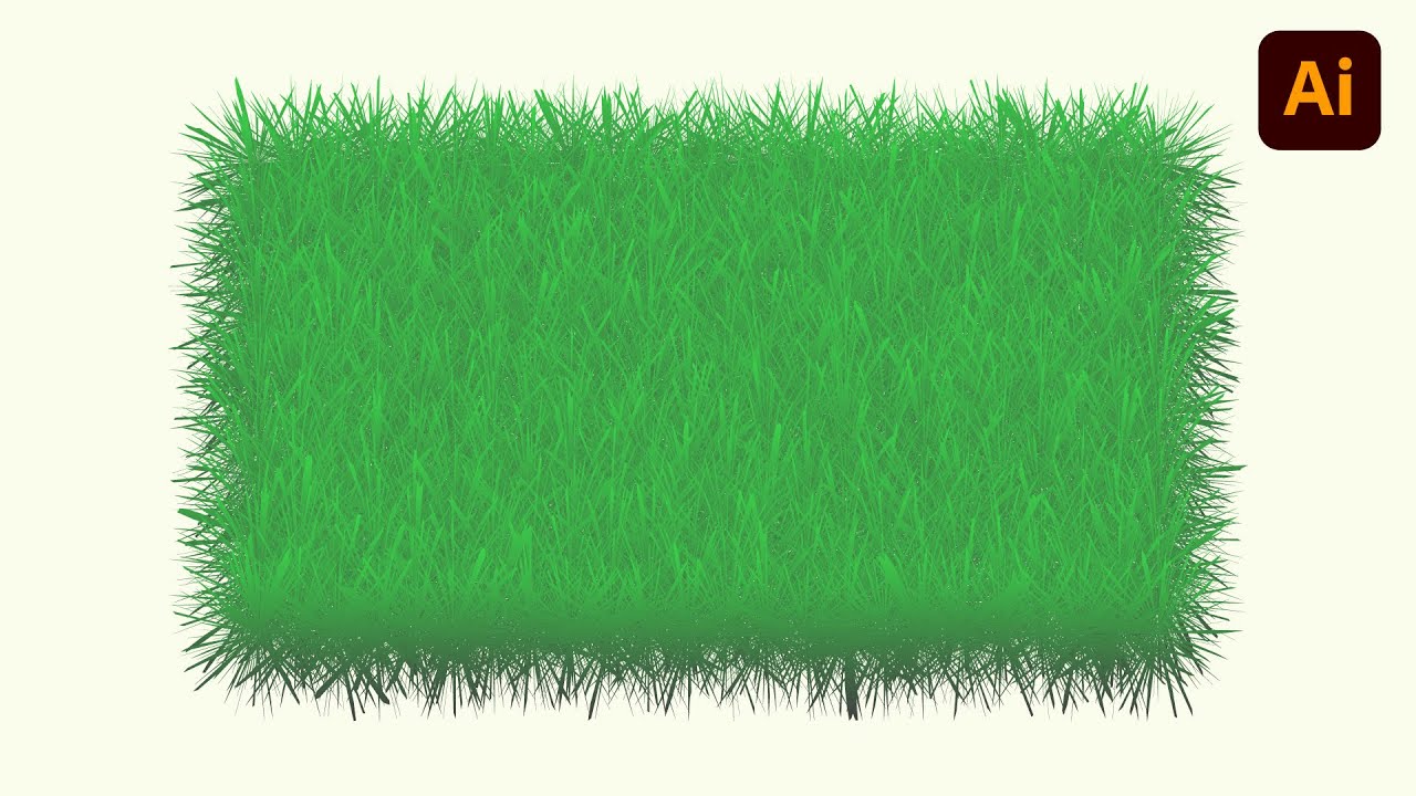 Illustrator Tutorial - How to Make Grass Vector