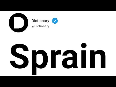 Sprain Meaning In English