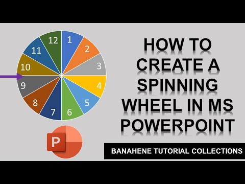 How To Create a Spin Wheel in Ms PowerPoint I Microsoft PowerPoint Tutorials