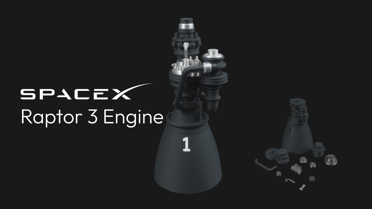 SpaceX Raptor 3 Engine | 3D Printing Model