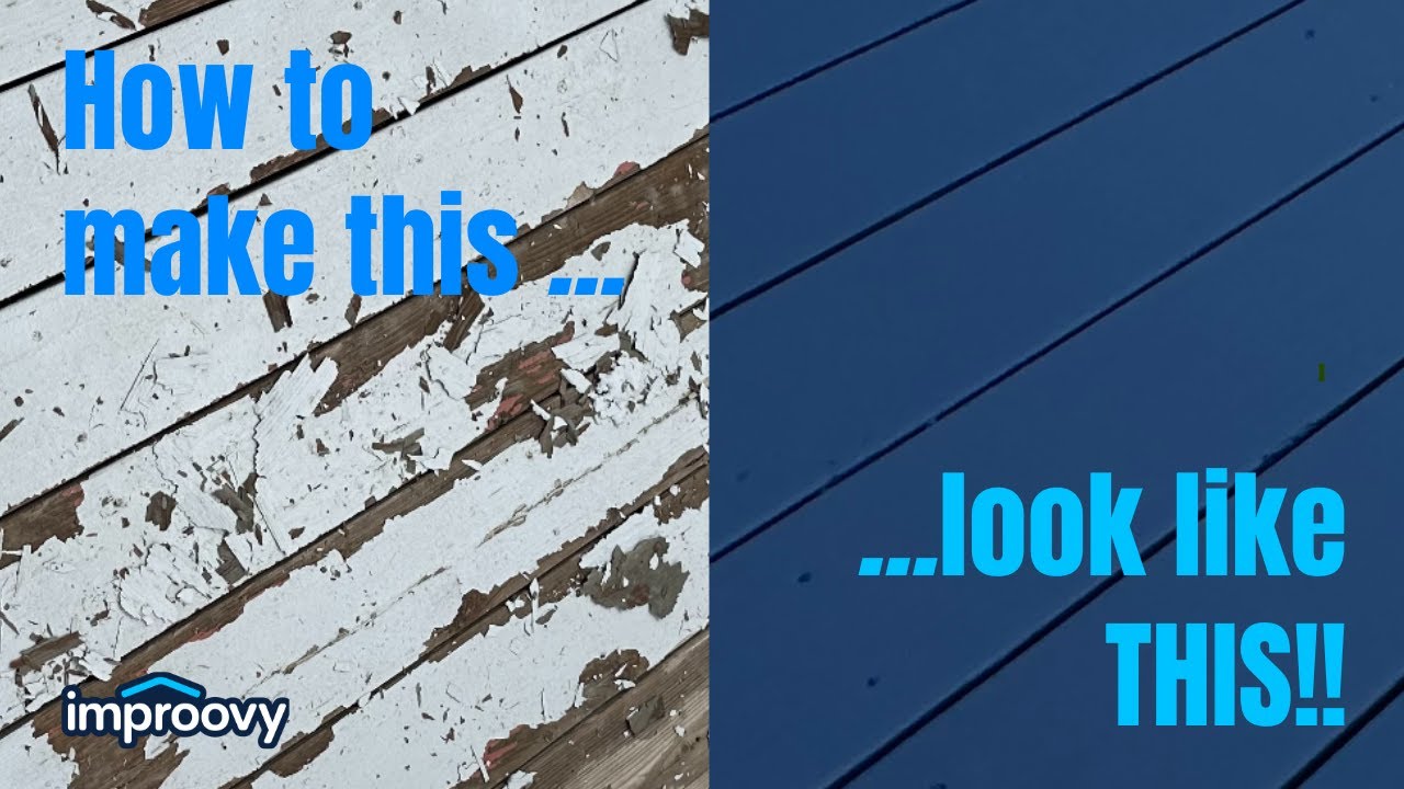 How to Prep and Stain an Old Solid Color Deck