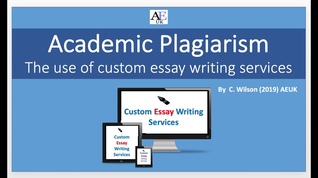 Academic Plagiarism: custom essay writing services [Question worksheet & PPT]