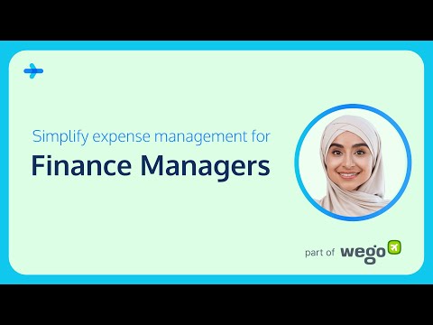 WegoPro For Finance Managers - Your All-In-One Expense Management Tool