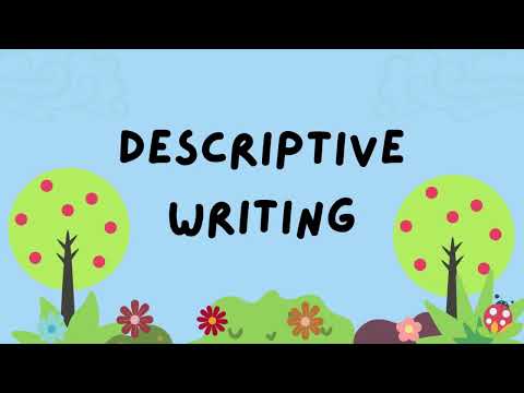 Descriptive Writing for Kindergarten Learners