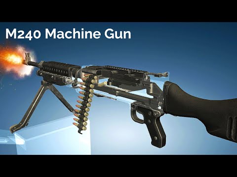 Animation: How a M240 Machine Gun works