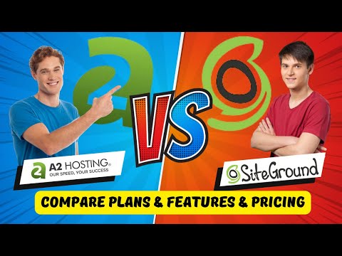 A2 Hosting vs SiteGround | Compare Plans & Features & Pricing