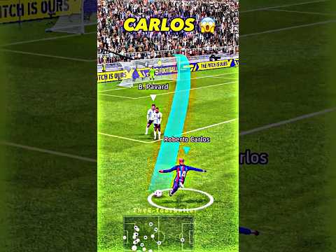 Roberto Carlos π₯Άfree kick #pes2021 #efootball2023 #efootball