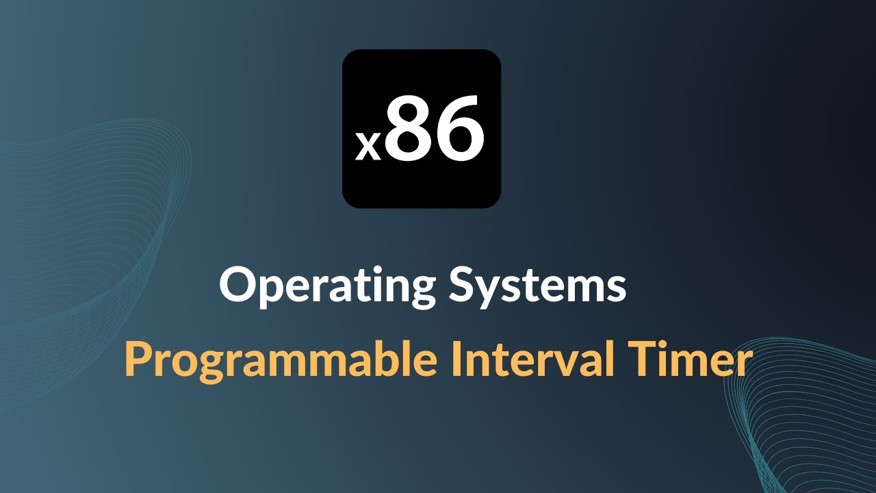 x86 Operating Systems - Adding Programmable Interrupt Timer Interrupts (PIT)