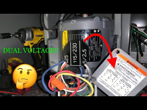 DUAL VOLTAGE MOTOR WIRING