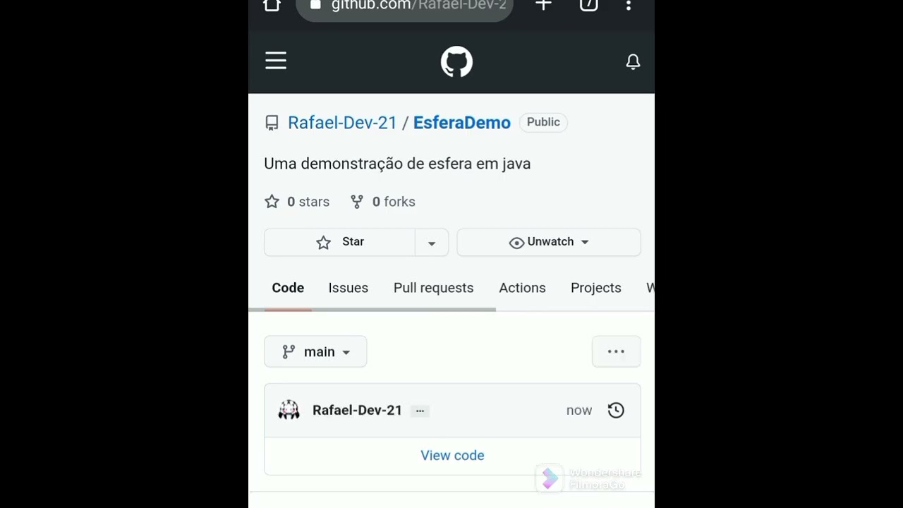 Esfera agora no github! #git #github #java #android
