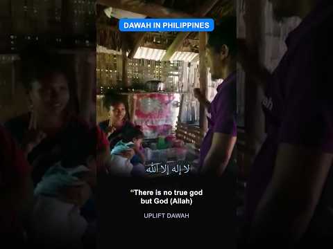 People Saying Shahada with "Uplift Dawah's Philippines Outreach Team" || #dawah
