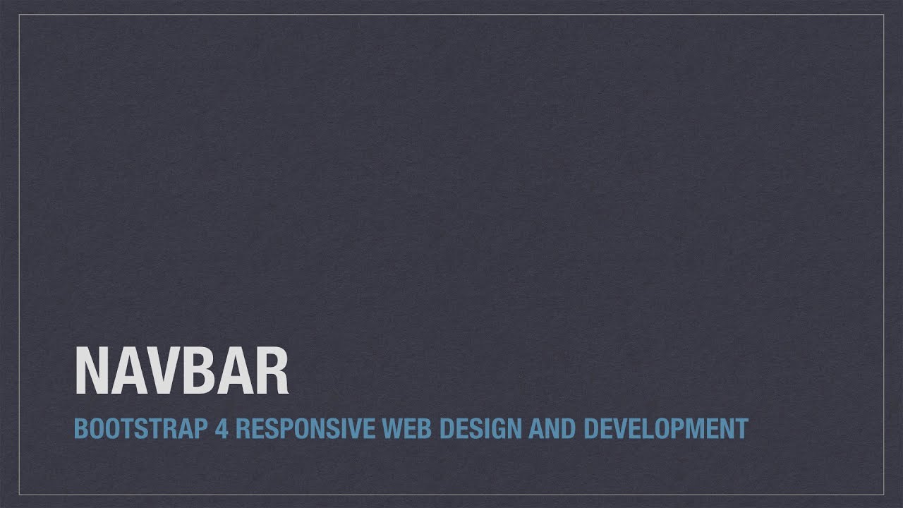 Bootstrap 4 (Alpha 6) components: Navbar