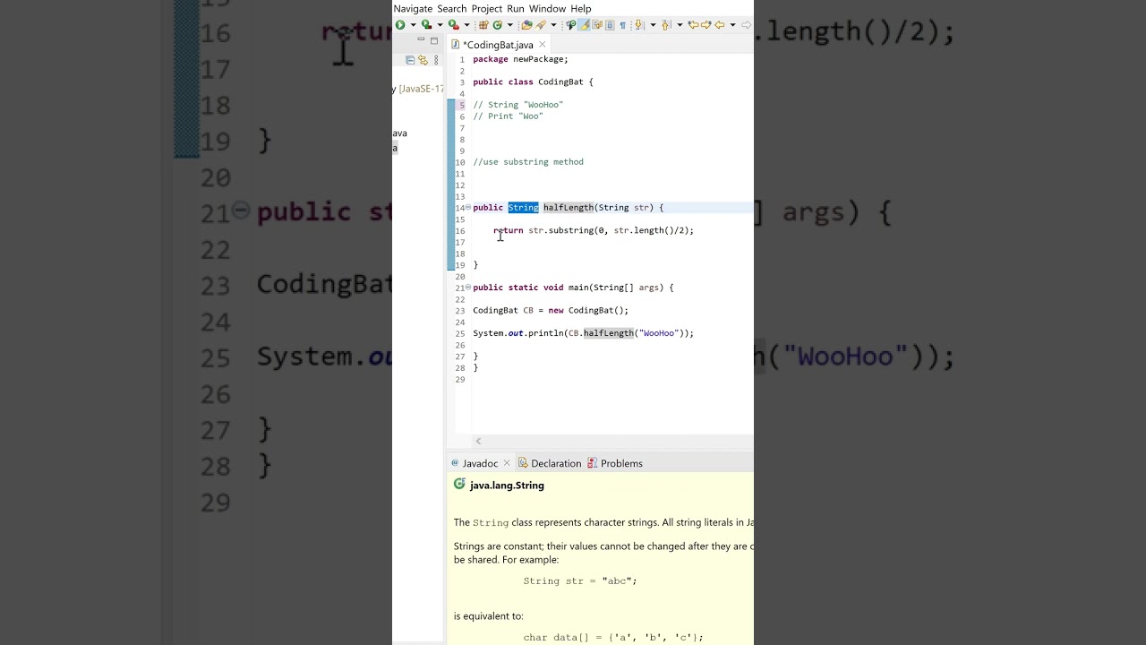 java codingbat part 3 #youtubeshorts #shortfeed #shorts
