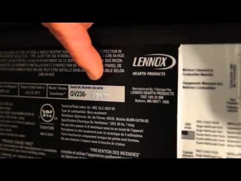 Lennox Hearth Parts: Finding the Serial Number