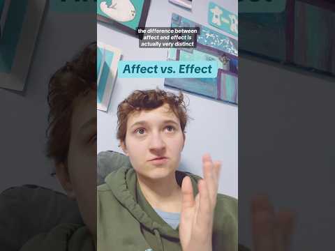 most common uses of Affect vs. Effect (quick grammar lesson) #grammar #english #writing #spelling