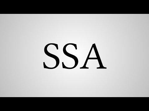What Does "SSA" Stand For?