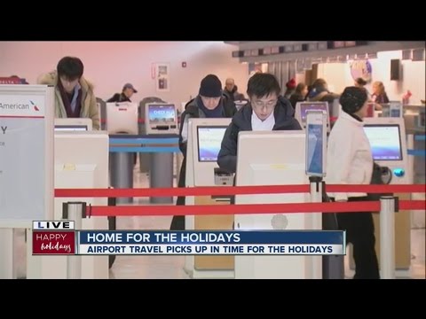 Airport travel picks up in time for the holidays
